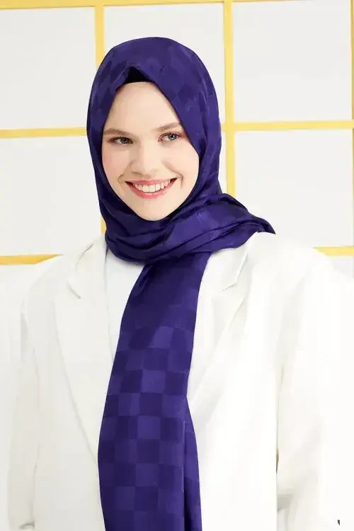 CHECKER PATTERN HIJAB
